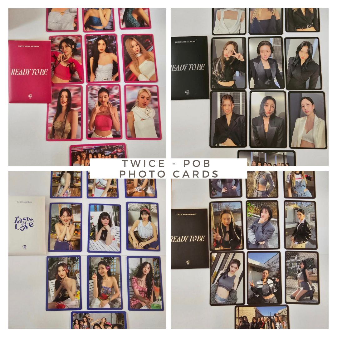 TWICE - READY TO BE/ TASTE OF LOVE - POB PHOTO CARD SET – Swiss K-POPup