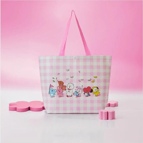 OFFICIAL BT21 SPRING DAYS RESUABLE POLY BAG L [LFS] – Swiss K-POPup